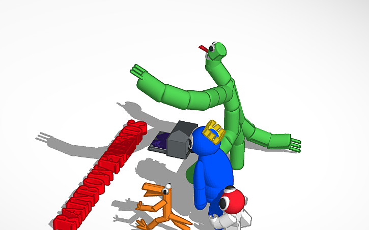 3D design Rainbow friends - Tinkercad