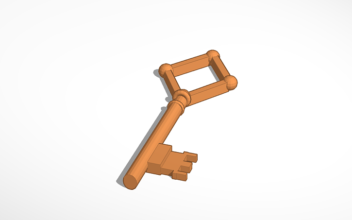 3D design Erens key attack on titan - Tinkercad