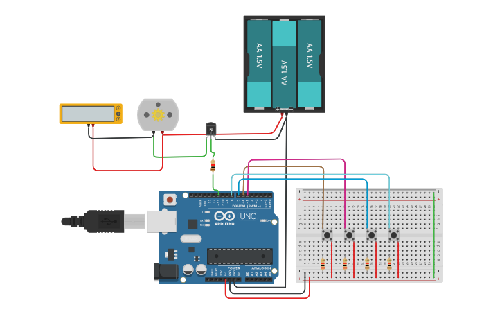 Circuit design pi - Tinkercad