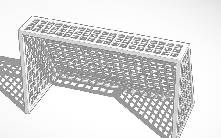 3D design Soccer Net - Tinkercad