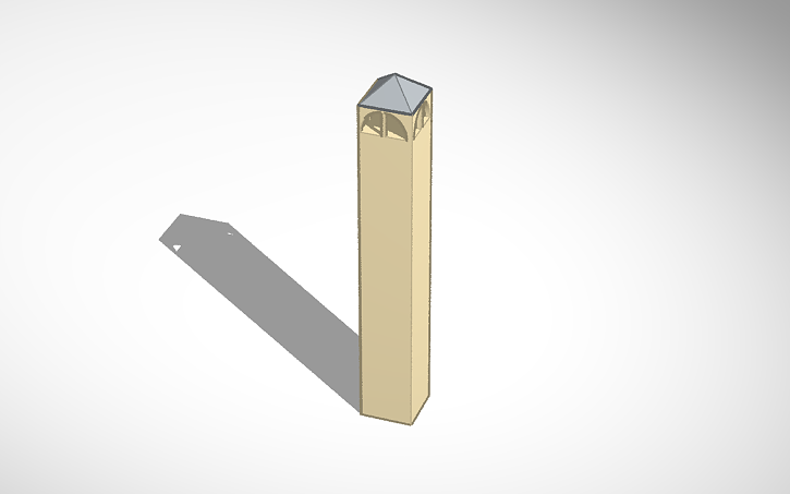 3d Design Clock Tower Tinkercad