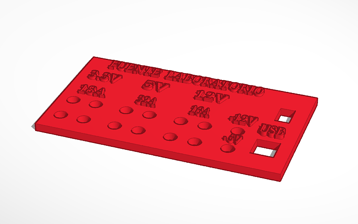 3D design Frontal ATX - Tinkercad