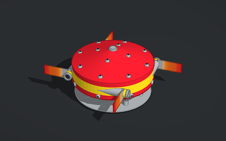 3D design Death-Bearer Heavy Particle Beam Deep Space Warship - Tinkercad