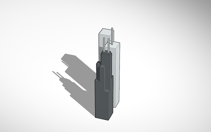 3D design Willis (Sears) Tower and Twin Towers - Tinkercad