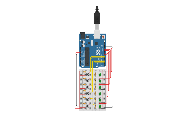 Circuit design Elevador - Tinkercad
