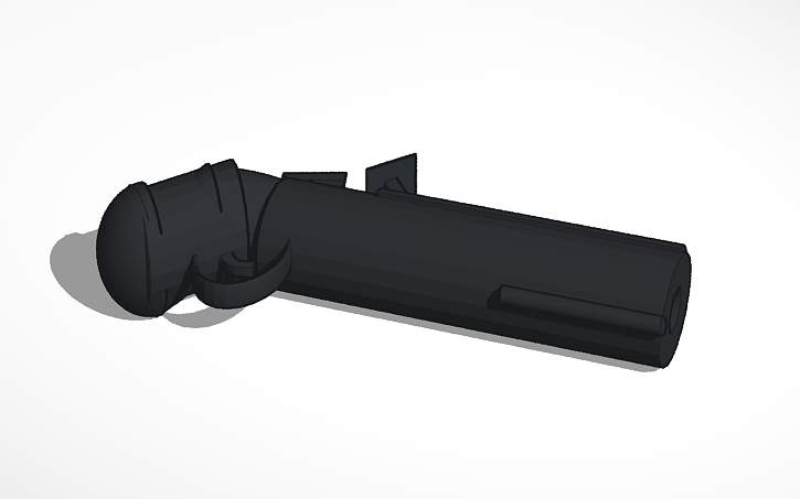 3D design simple flintlock - Tinkercad