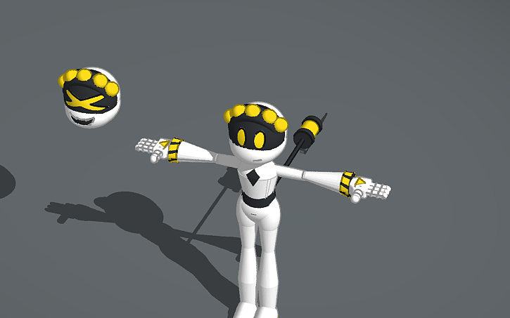 3D design Disassembly drone template (male) - Tinkercad
