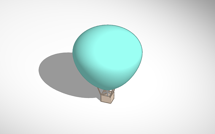 3D design Air balloon - Tinkercad