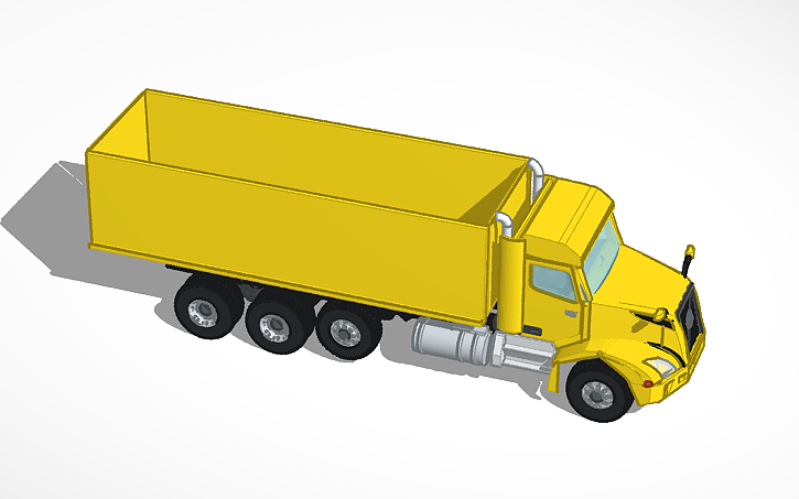 3D design Volvo VNX dump - Tinkercad