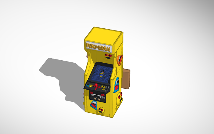 3D design pac-man arcade machine - Tinkercad