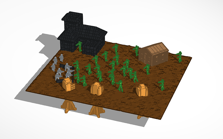 3D design zombie apocalypse - Tinkercad