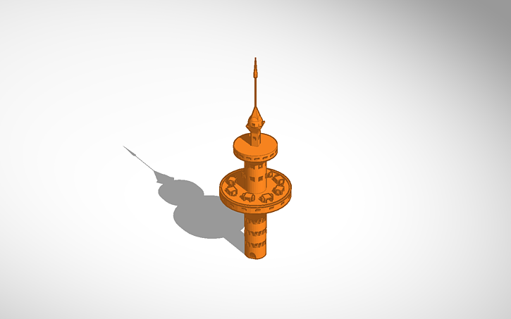3D design tower - Tinkercad