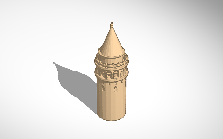 3D design GALATA KULESİ - Tinkercad