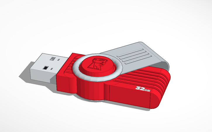 3D design USB Stick - Tinkercad