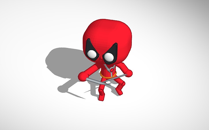 3D design Deadpool-Funkopop - Tinkercad