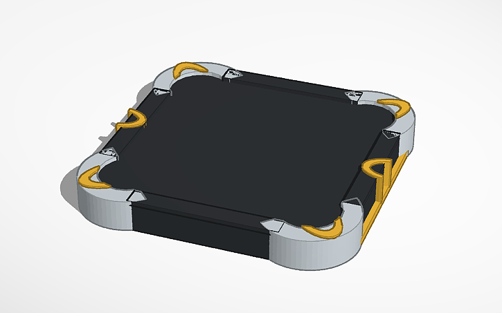 3D design custom komi board - Tinkercad