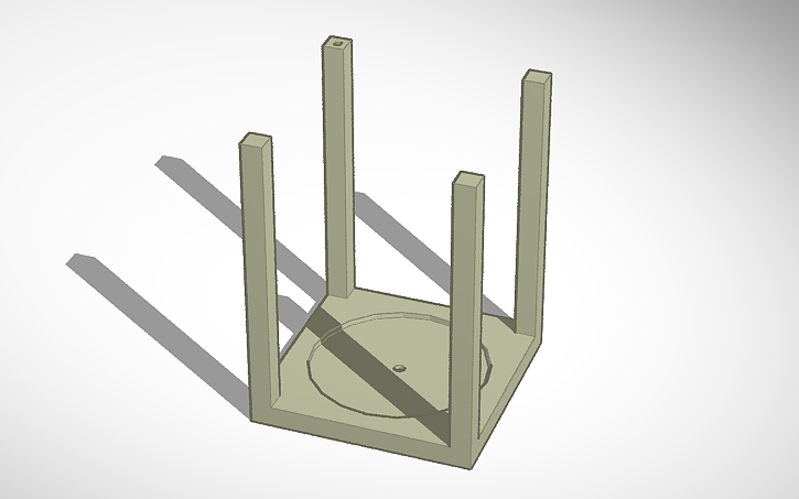 3D design Square lamp 1 - Tinkercad