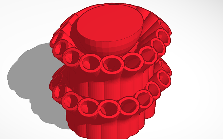 3D design Pen Holder - Tinkercad