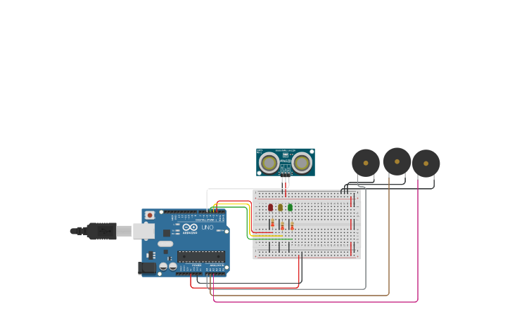 Circuit design ROAD - Tinkercad