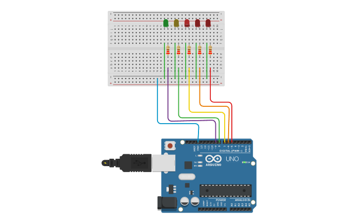 Circuit design El auto increible - Tinkercad