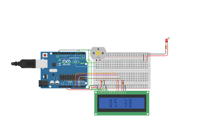 Circuit design Coffee machine – 2021 - Tinkercad