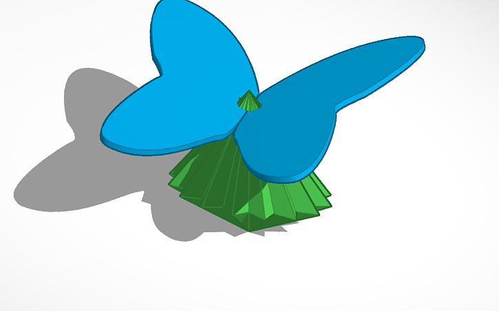 3D design butterfly | Tinkercad