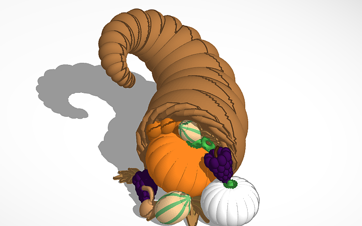 3D design Cornucopia - Tinkercad