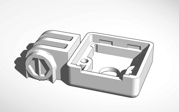 3D design Raspberry-Pi case with GoPro addition - Tinkercad