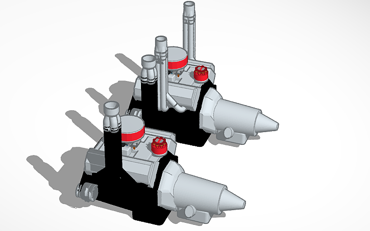 3D design small block chevy derby engine - Tinkercad