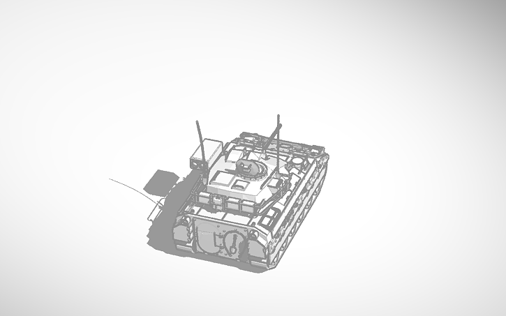 3D design USM Bradley AFV - Tinkercad