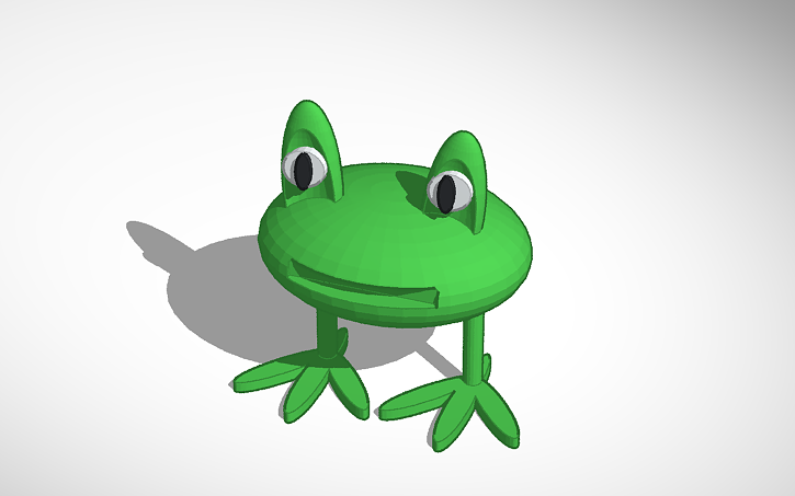 3D design Frog - Tinkercad