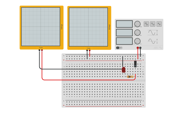 Circuit Design Half Wave Rectifier Tinkercad