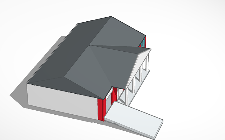 3D design subdivision building - Tinkercad