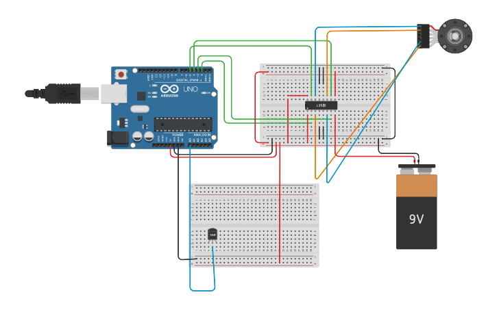 Circuit design BATu - Tinkercad