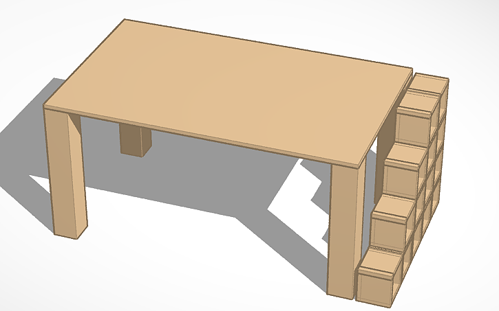 3D design loft bed elian - Tinkercad