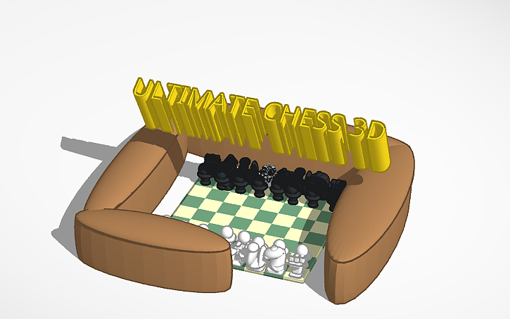 3d Design Ultimate Chess 3d Tinkercad