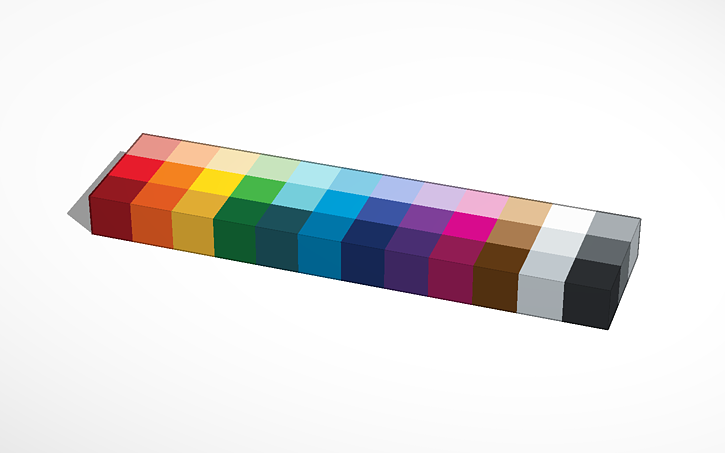 3D design Color Palette Reference #Minecraft #Tinkertools - Tinkercad