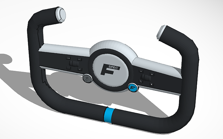 3D design Eiko F-Spec Yoke Steering Wheel - Tinkercad