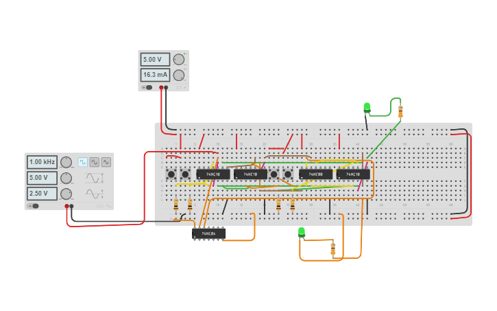 Circuit Design Flip Flop Jk Mestre Escravo Tinkercad