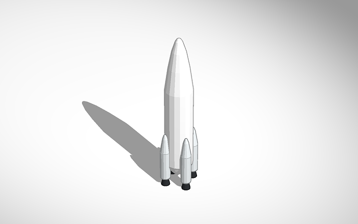 3d Design Simple Rocket Tinkercad