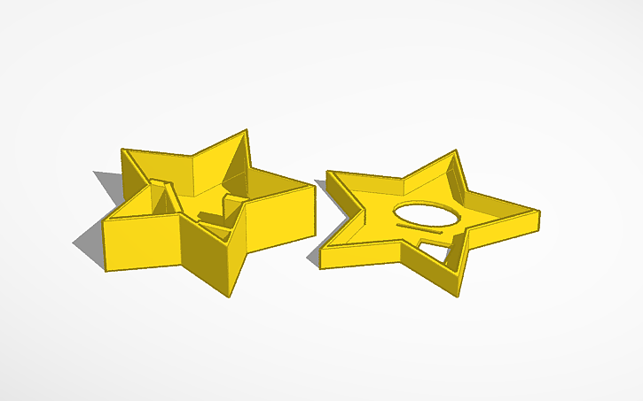 3D design mini star vending machine - Tinkercad