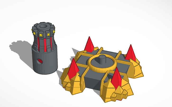 3D design Printable Lvl 13 Cannon Clash of Clans - Tinkercad