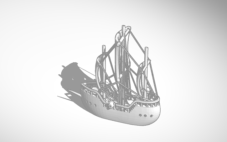 3D design ship - Tinkercad