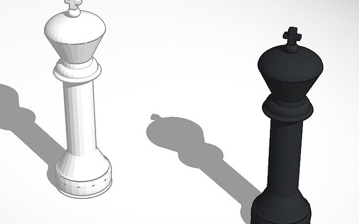3D design King Chess Pieces | Tinkercad