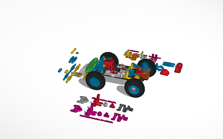 3D design RC CAR - Tinkercad