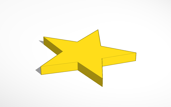 3D design Star - Tinkercad