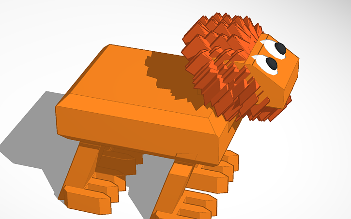 3D design Lion - Tinkercad