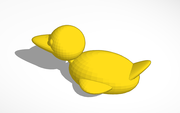 3D design Duck - Tinkercad