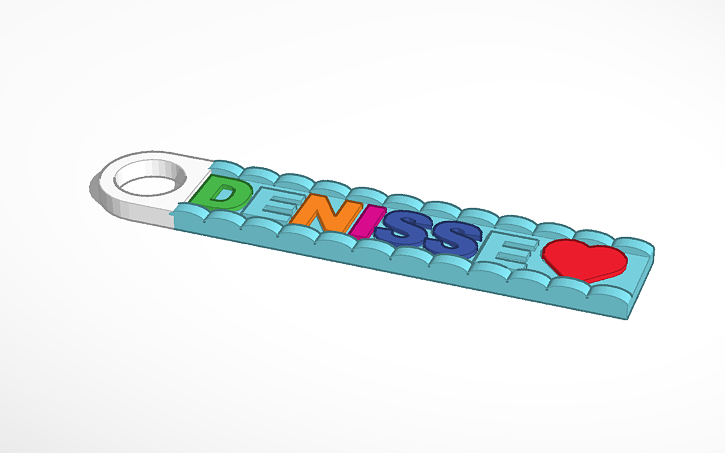 3D design key chain | Tinkercad