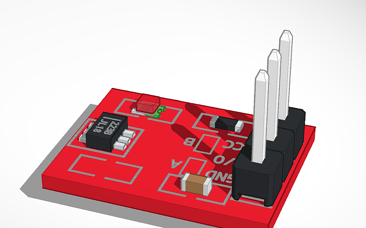 3D design TTP223 Sensor Button module arduino - Tinkercad